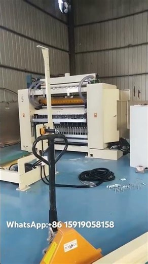 Facial tissue folding machine with auto transfer commissioning video