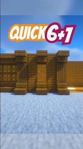 7 VERY EASY Minecraft Window Design (Spruce Edition)