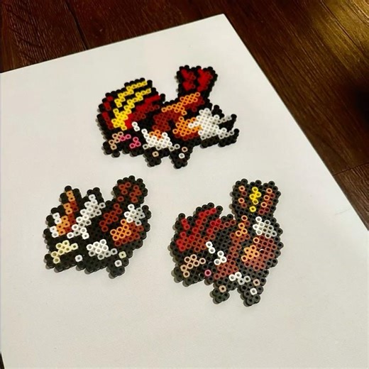 Pidgey Evolution | Pokemon Inspired Perler Art #pixelart #art
