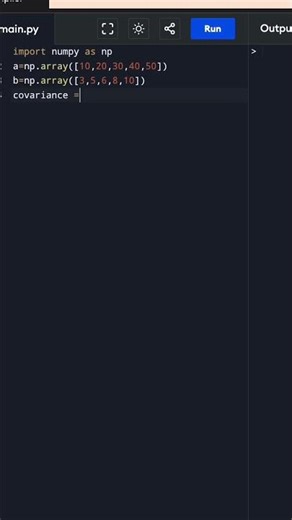 Covariance Explained Using NumPy (Interview Concept) #dataanalytics #placementprep #interviewready