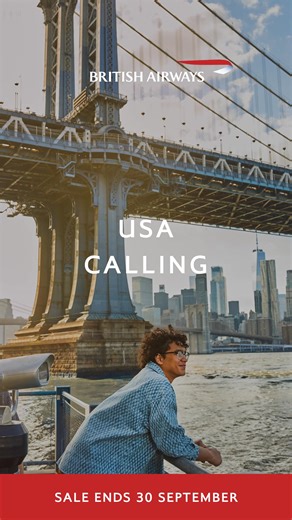 44K views · 7.5K reactions | Our sale has landed. Enjoy special fares to exciting destinations across America. Book by 30 September and start planning your next adventure. | British Airways | Facebook