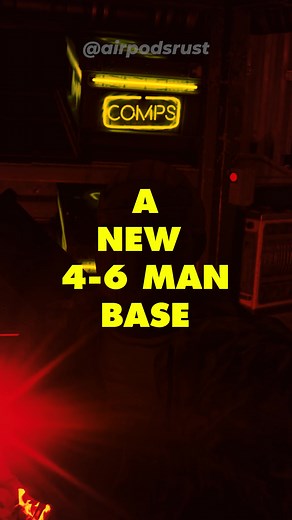 Would you live in this 4-6 man RUST base? #playrust #gaming #rustclips