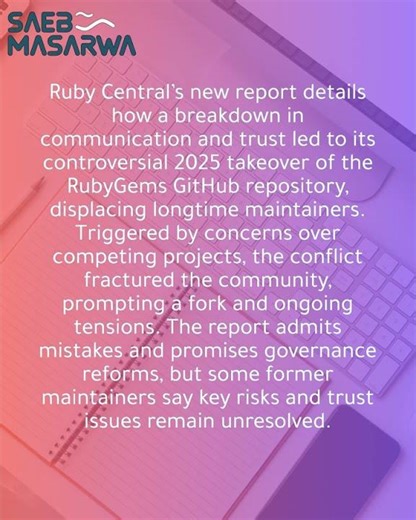 Report from Ruby Central rekindles controversy over control of the RubyGems repository