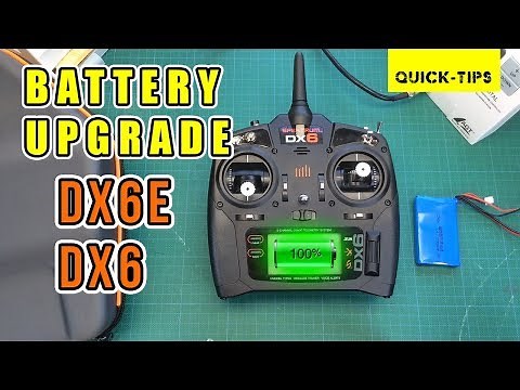 Spektrum DX6 / DX6e Battery Upgrade [Deutsch German]