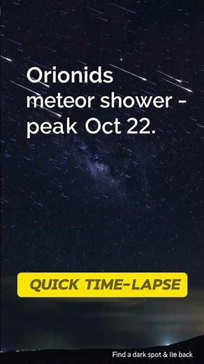 How to Watch the Orionids Meteor Shower 2025 | Best time & tips for sky watching #space #nasa