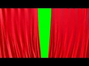 Green screen CURTAINS 4K 60 fps opening closing Free template Intro Chroma key 3D