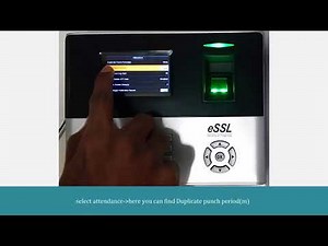 How to set duplicate punch period in eSSL x990