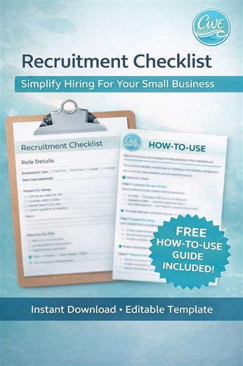 Recruitment Checklist Template | Employee Hiring & Recruitment Process Guide | Small Business HR Tool | Editable Digital Download - Etsy