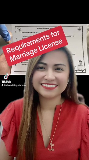 27K views · 78 reactions | Requirements for Marriage License Application #fyp #foryou #wedding #dlweddingsforless | DL Weddings For Less | Facebook