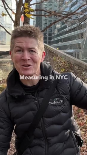 New York City meets Moasure... Specifically, it meets Barry on the High Line with his Moasure device... Creating a topographical survey of the High Line of one of the most iconic cities in the world. As Barry moves along the High Line plotting points, his Moasure device is measuring the direction, distance and elevation hundreds of times per second as he moves, sending the data to the app on his phone, turning it into a 3D and 2D topographical survey. Where would you like to see measured?
