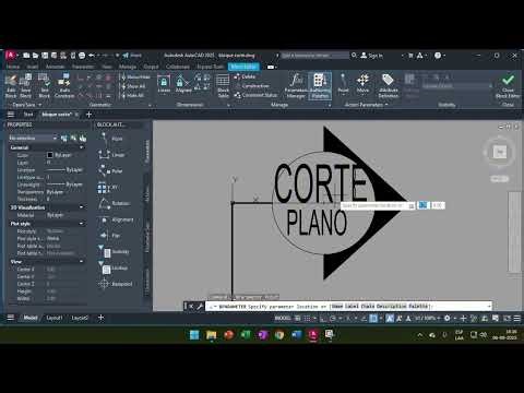 Creación de bloque dinámico en AutoCAD - CORTE.