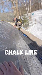 ROOFING FOR BEGINNERS. It helps a lot to snap chalk lines every course you go up. #DIY #tools #remodel #renovation #hardwork #roofing #entrepreneur #construction #renovation #realestate | WINNI