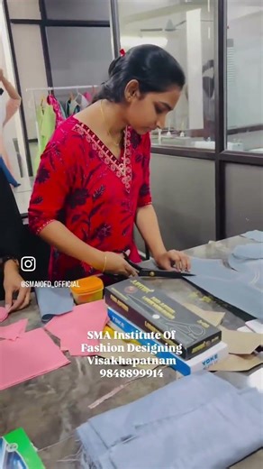 From Fabric to Fashion ✂️ | Student Practical Class at SMA Institute #telugushorts #telugunews
