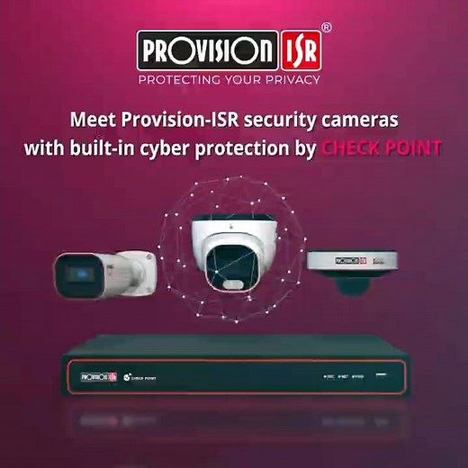 Cyber-Protected Cameras by Provision-ISR & Check Point