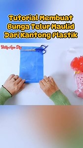 5K reactions · 2.3K shares | Tutorial Membuat Bunga Telur Maulid dari kantong plastik/kresek #bungatelur #kembangtelur #diy #fbpro #jangkauanluas | Vetty Ayu Diy | Facebook