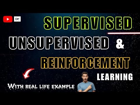 Supervised and Unsupervised learning and Reinforcement learning | Types of learning in AI ML NN |