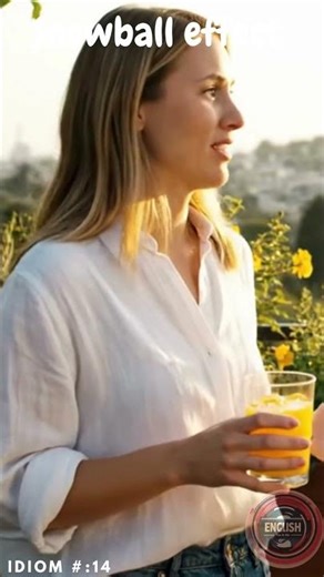 Idiom #14: What Does 'Snowball Effect' REALLY Mean in English #shorts