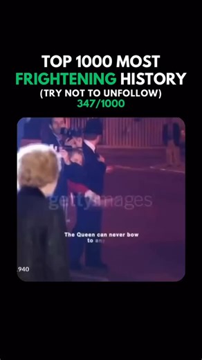 mostfrighteninghistory on Instagram: "During Princess Diana’s funeral in 1997, Queen Elizabeth II performed an action that many interpreted as a bow or a nod of her head as Diana’s funeral procession passed by. This gesture was regarded as a meaningful and emotional moment, serving as a public expression of respect from the Queen to her former daughter-in-law. It represented a departure from usual protocol, highlighting the extraordinary circumstances surrounding Diana’s death and the widespread