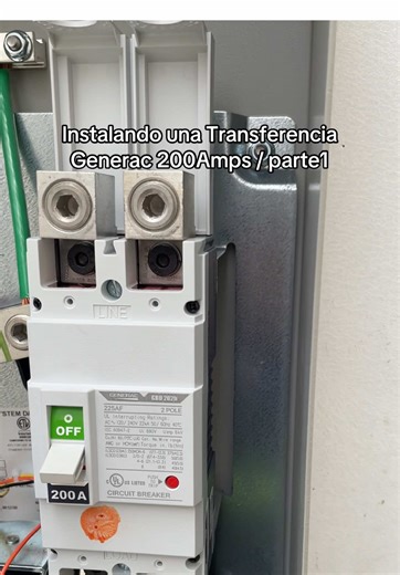 Instalando una Transferencia Generac de 200 Amps
