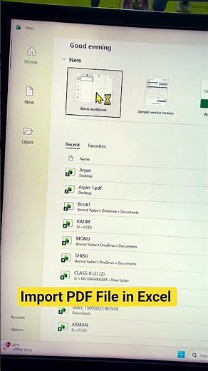 Import PDF file in Excel #excel #trending #exceltips #viralvideo #tipsandtricks #pdfdocument