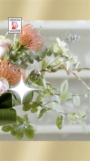 Design Master on Instagram: "✨ From Rustic to Radiant! One detail can change everything. Add depth, contrast, and a refined shine with Design Master® Premium Metals Spray. Shown here in Champagne Gold, you will see how to elevate your floral designs with a touch of luxury! 👉 Learn more at dmcolor.com #floraldesign #colorinspiration #designmasterspray #242champagnegold #dmcolor"