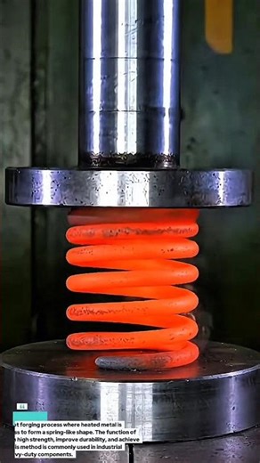 Hot Forging Spring Process Using Hydraulic Press | Metal Forming Technology.