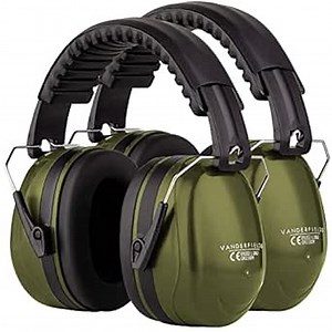 VANDERFIELDS Hearing Protection Ear Muffs for Noise Reduction, 33dB Certified, Noise Cancelling Safety Ear Protection for Shooting, Adult Headphones for Lawn Mowing, DIY, Construction, Woodworking