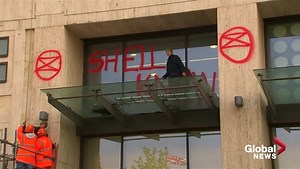 Arrests made as climate change activists damage Shell building in London
