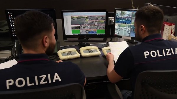 Sala operativa della Questura, Roma-Feyenoord