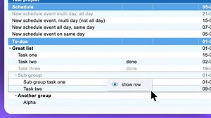 How to show hidden rows in the Gantt chart - Ganttify in