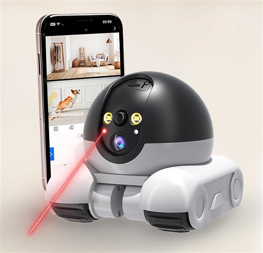 Low-cost mobile robot and security camera monitors your home and pets - CNX Software