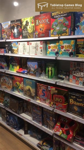The selection of board games in German department stores is huge and not just the traditional ones, but plenty of modern ones too. It's so great to see. Do you spot any games that you would recommend? 😃👍 #boardgames #stores #shops #Germany