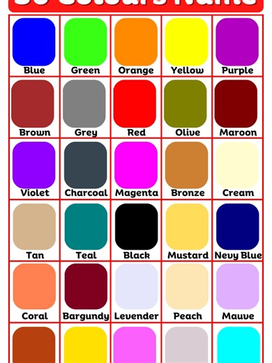 Exploring Names of Colors for Creative Projects
