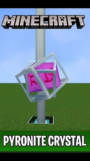 🔮 Minecraft Pyronite Crystal Build – Easy & Cool Decoration Idea!#minecraft #gaming