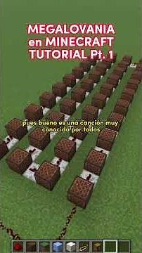 Tutorial como HACER la Cancion de MEGALOVANIA en MINECRAFT! Pt.1 ❤️