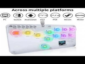 A must-have product! RGB Arcade Hitbox Keyboard Arcade Fightstick Controller For PS4/PS5/Switch Ar
