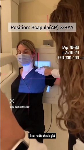 position : Scapula (AP) X-RAY view' #radiographer #radiology #doctor #radiologystudent #xrays