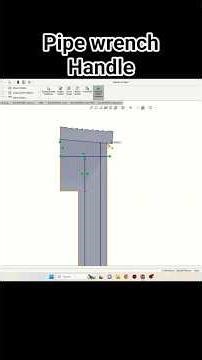 Pipe Wrench Handle SolidWorks Tutorial! SolidWorks
