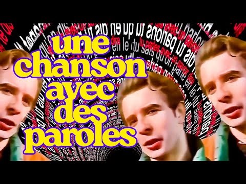 Une chanson intelligente avec des paroles pareilles ! 😝 interprétée par un jeune chanteur 😂