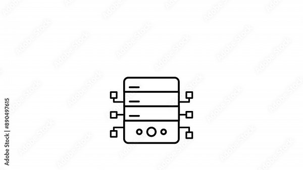 RDP or Virtual Computer connection Using Laptop Explained Stock animation, Desktop Sharing Cloud computing and Internet hosting services Clip, Screen Sharing Pre-built virtual machines animated video