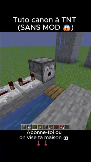Tuto canon à TNT sans mod... et ça dérape ! 💥 (Minecraft #shorts)