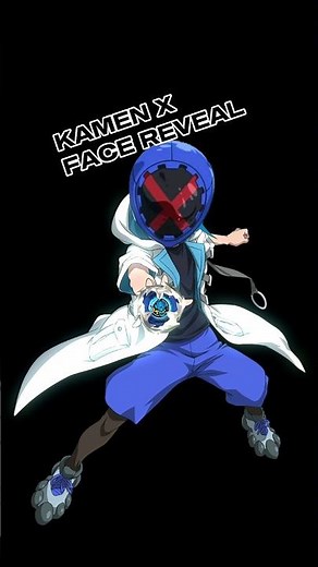 Face Reveal of Kamen X! (Beyblade X new anime/manga character, Dran Sword's owner)