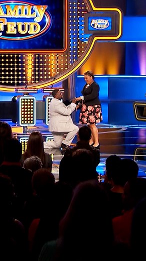 A surprise proposal on Family Feud?! 💕💍 | Family Feud