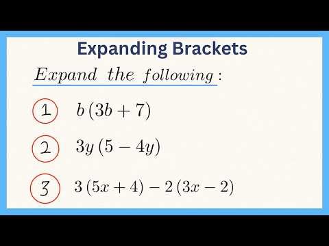 How To Expand Brackets in Algebra