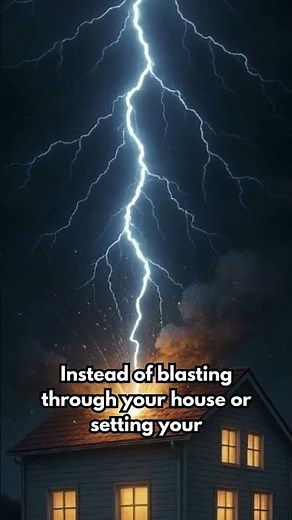 How An Lightning Rod Works? #facts #sciencefacts #factsair #science