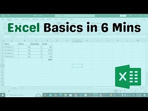 Excel for Beginners: Learn the Basics of Excel in 6 Minutes