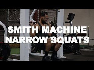 How to do smith machine narrow squats