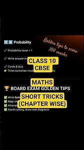CLASS 10 CBSE MATHS - SHORT TRICKS(CHAPTER WISE) #cbseclass10 #cbsemaths #maths #examstrategy