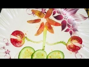 Salad decorattion | Flowery salad | How can you impress your guest by salad | food art || Must watch