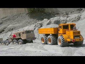 GIANT Remote Control Trucks Take Over a REAL Quarry!
